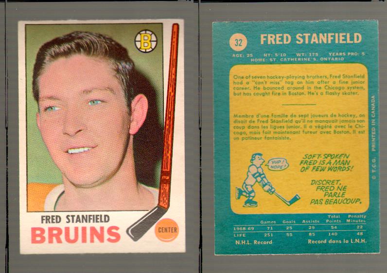 CS38003819 :: 1969-70 O-PEE-CHEE HOCKEY CARD #32 FRED STANFIELD ...