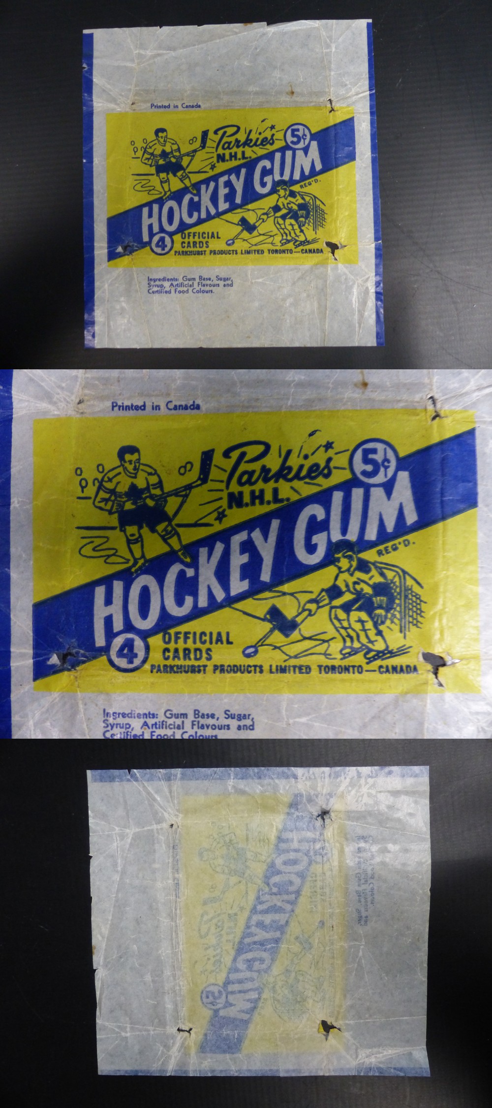 CS56825455 :: 1955-56 PARKHURST HOCKEY CARD WRAPPER - CAPITAL SPORTS CARDS